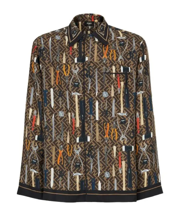 Fendi Ff Motif Long-sleeved Shirt - No