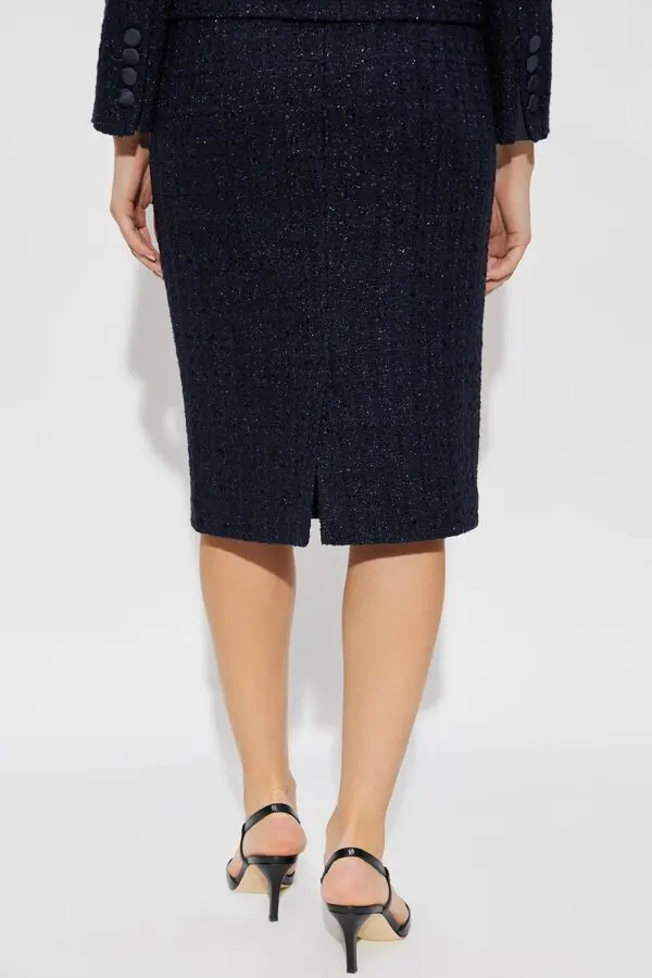 Emporio Armani Classic Pencil Skirt With Split Hem