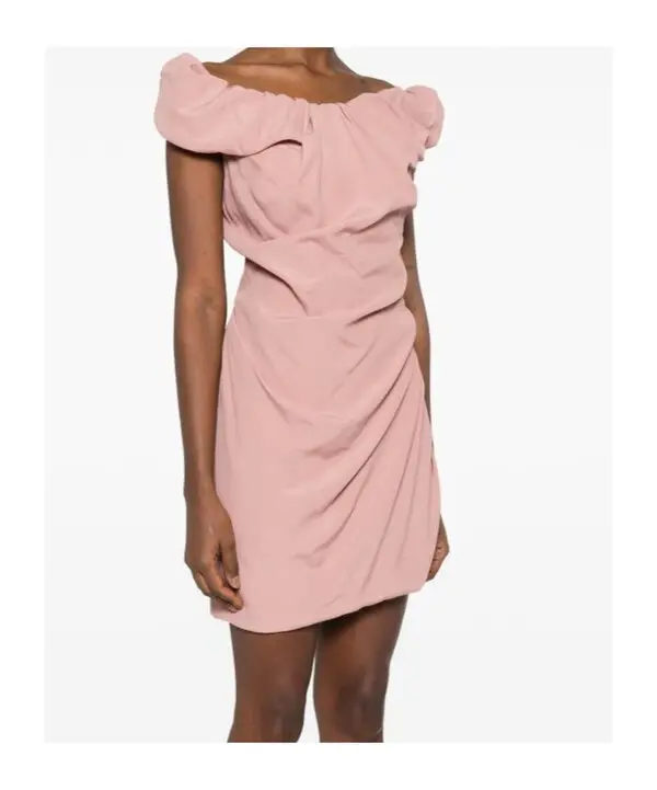 VIVIENNE WESTWOOD Sleeveless Dress With Pleated Details