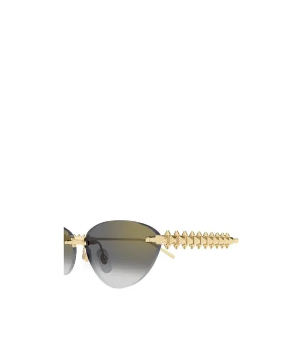 Cartier Cat Eye Frame Sunglasses - Gold