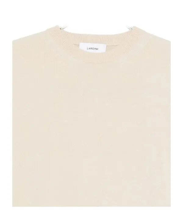 LARDINI Long Sleeved Crewneck Jumper - White