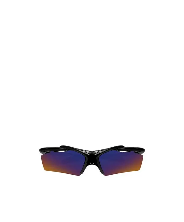 Balenciaga Rectangular Frame Sunglasses - Black Black Violet