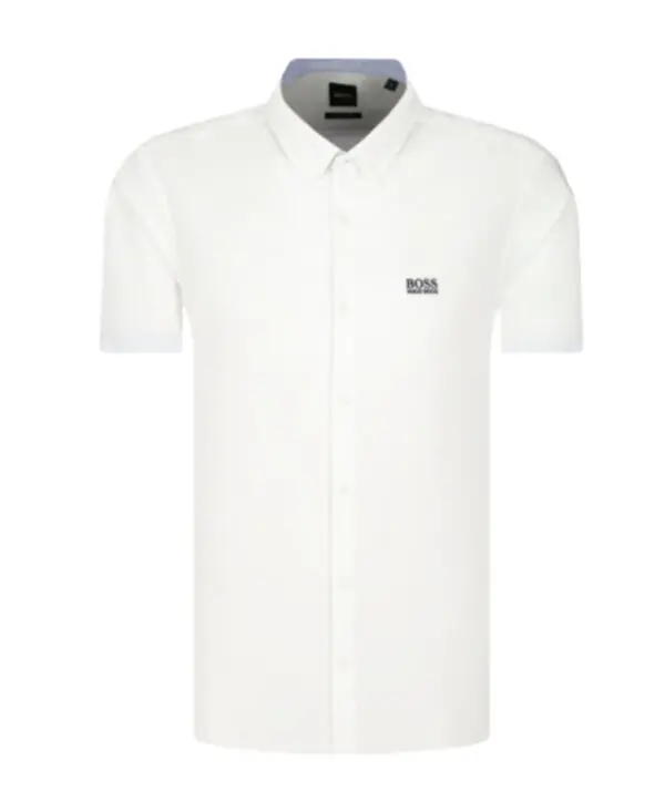 Hugo Boss Logo Detail Short-sleeved Shirt - White
