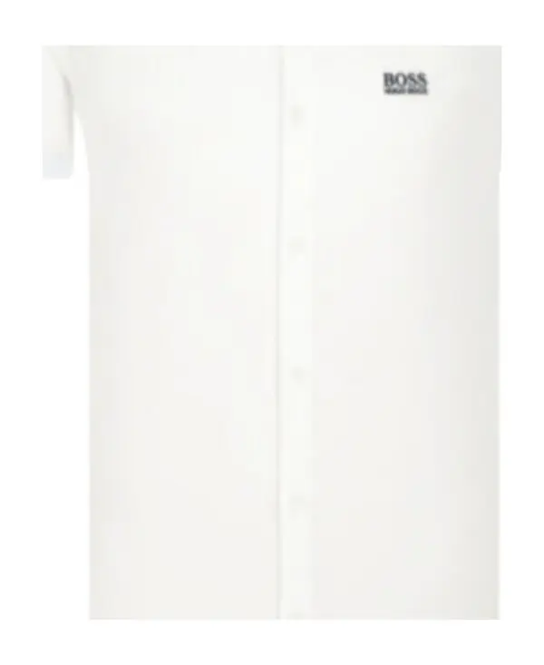 Hugo Boss Logo Detail Short-sleeved Shirt - White