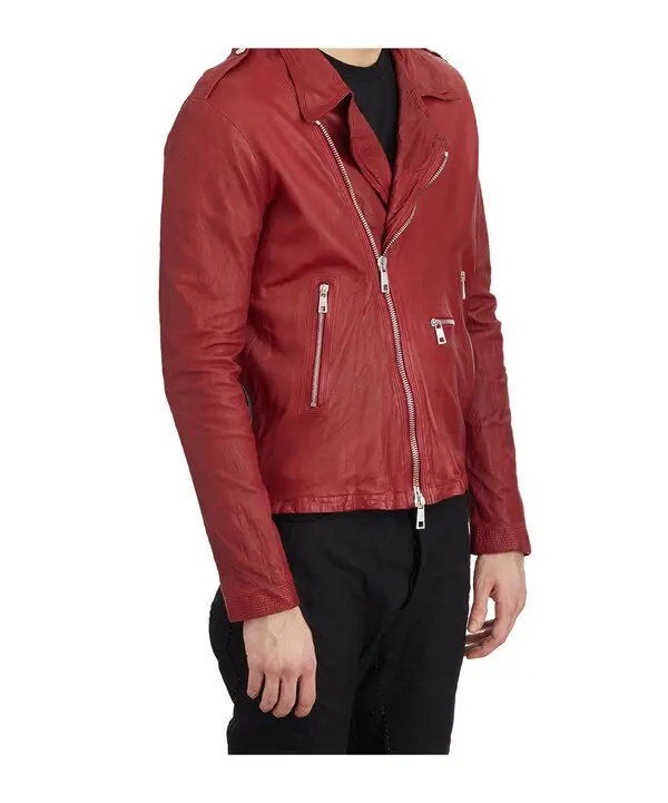 GIORGIO BRATO Leather Biker Jacket