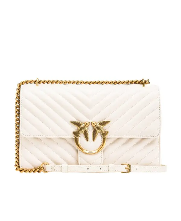 Pinko Classic Love One Chevron Crossbody Bag - Multicolor