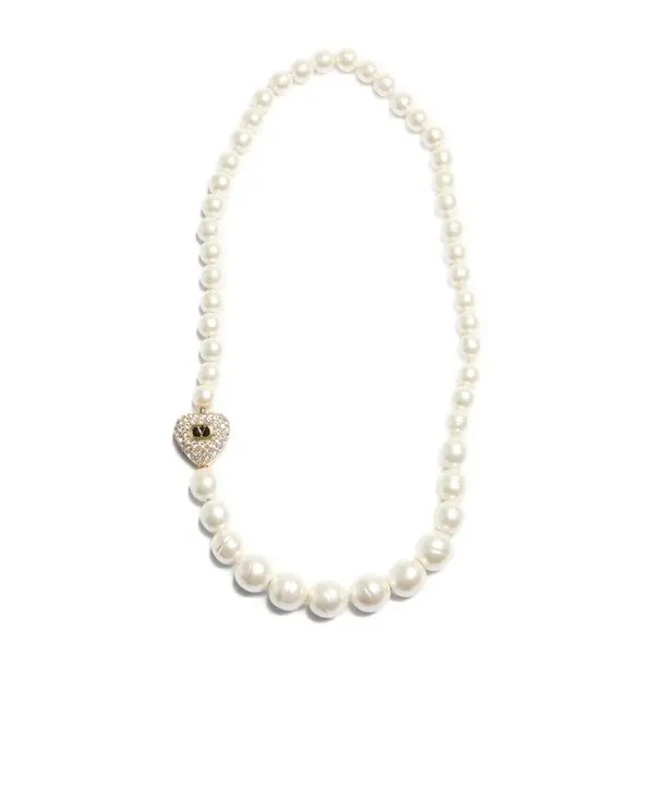 Valentino Garavani Coeur Royal Necklace - White