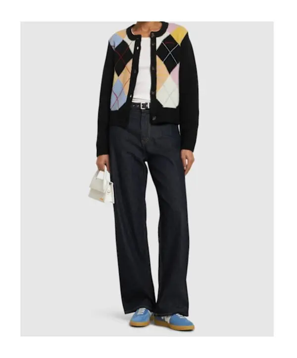 GANNI Argyle Cardigan