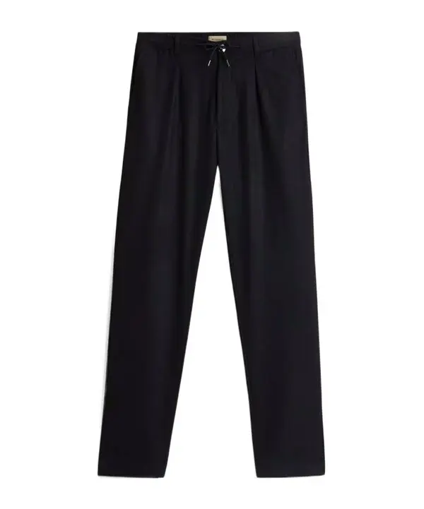 Woolrich Pleated Drawstring Trousers - Black