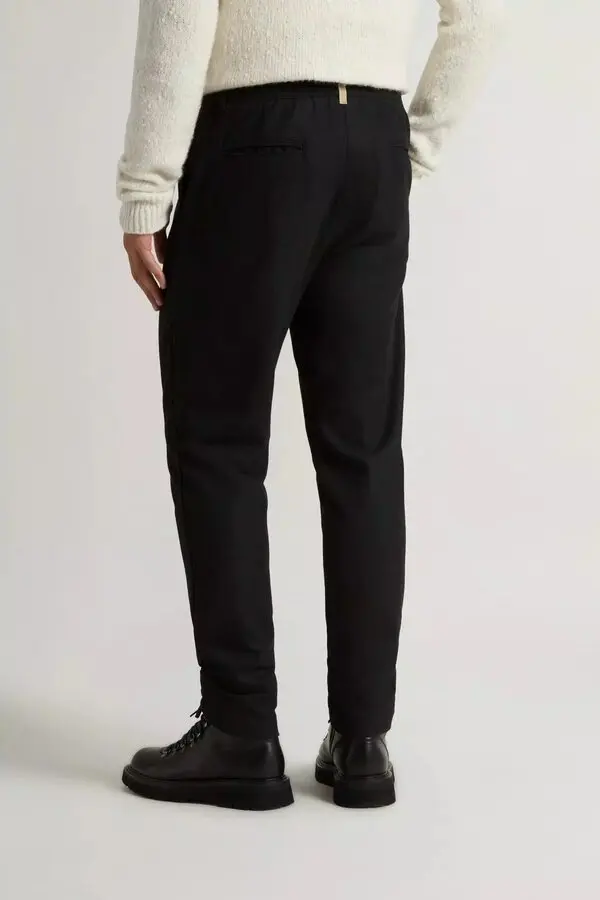 Woolrich Pleated Drawstring Trousers - Black