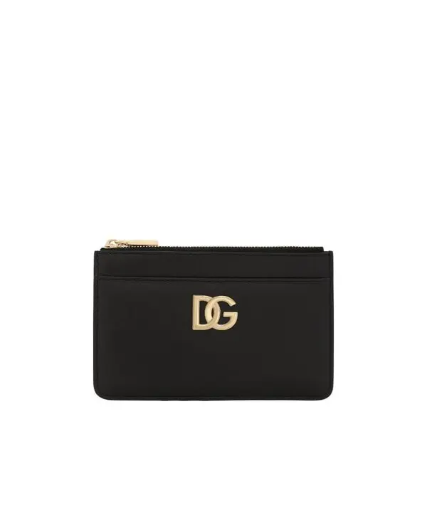 Dolce & Gabbana Dolce Gabbana Logo-plaque Card Holder - Black