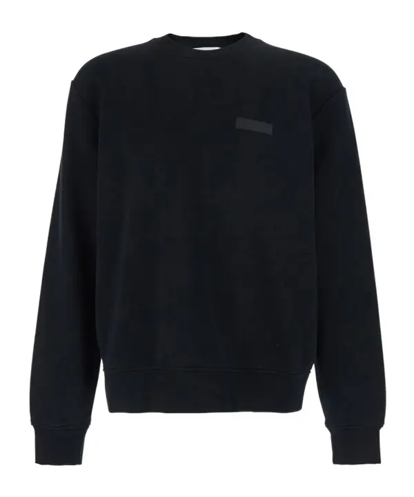 Givenchy Crewneck Sweatshirt With Logo Patch - Black