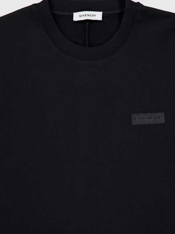 Givenchy Crewneck Sweatshirt With Logo Patch - Black