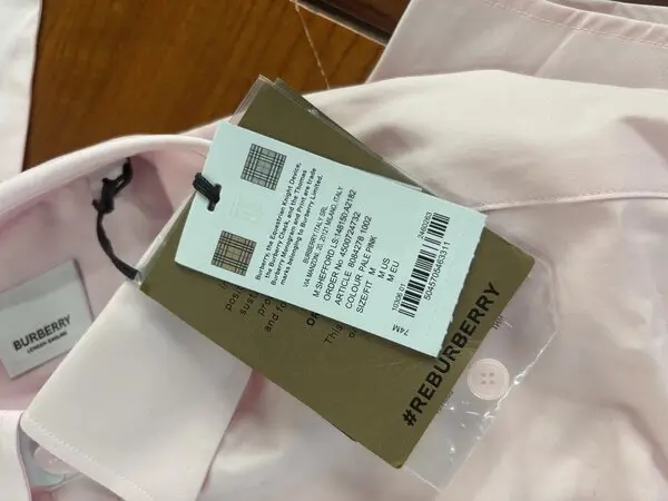 Burberry Long-sleeved Shirt - Light Pink
