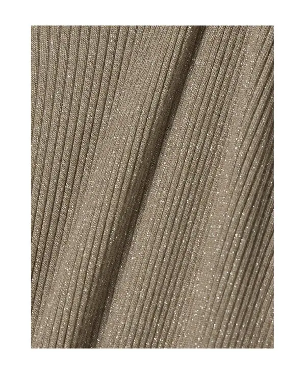 Brunello Cucinelli Metallic Ribbed Pullover