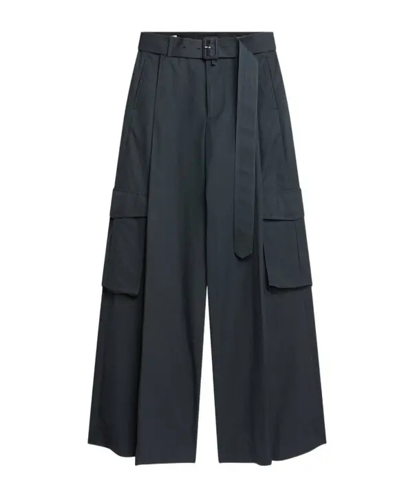 Dries Van Noten Wide-leg Cotton Cargo Trousers