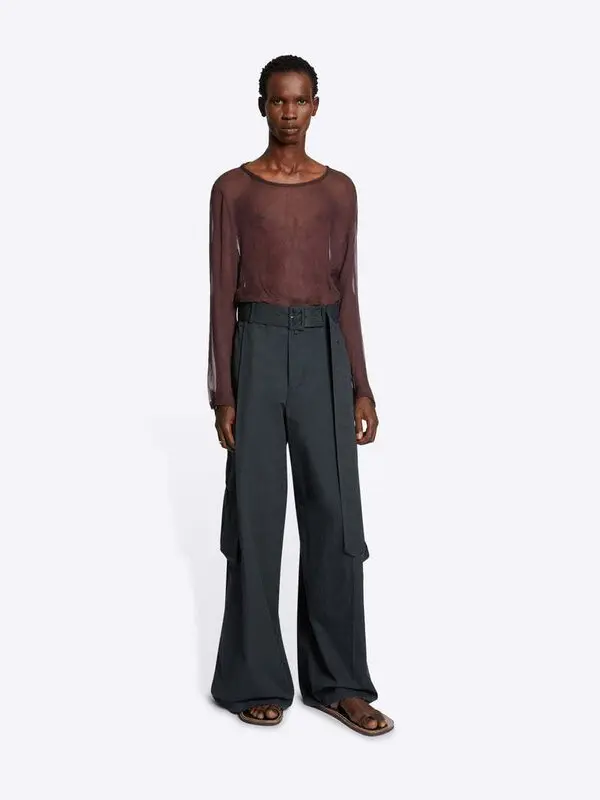 Dries Van Noten Wide-leg Cotton Cargo Trousers