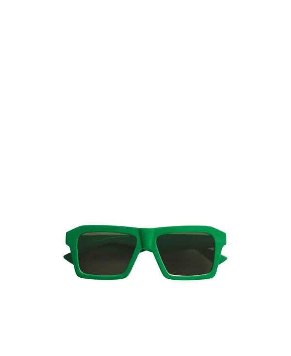 Bottega Veneta Square Frame Sunglasses - Green
