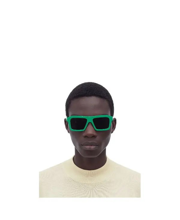 Bottega Veneta Square Frame Sunglasses - Green
