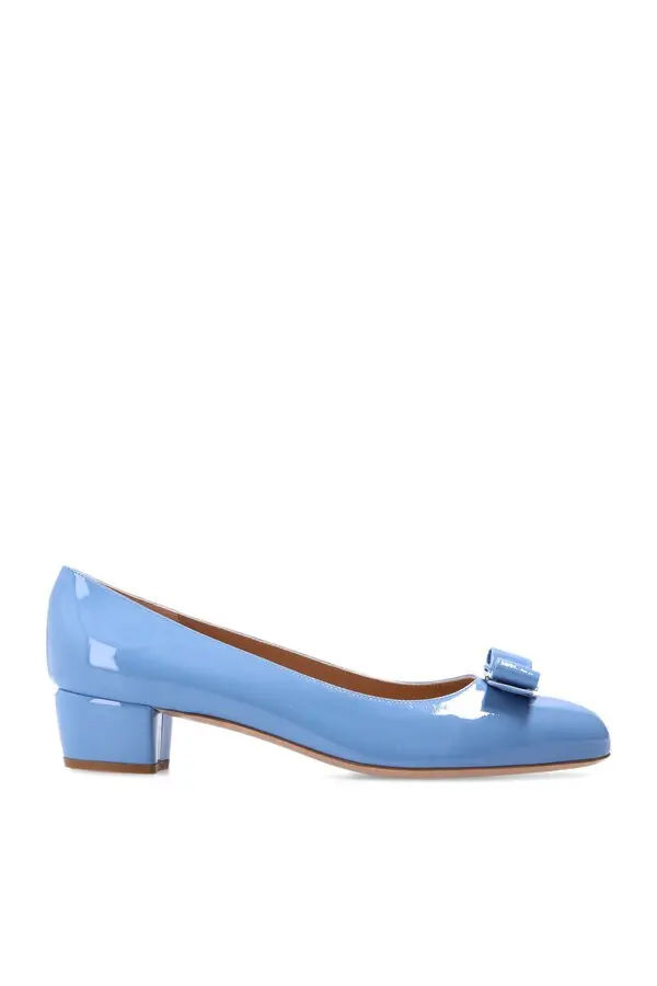 FERRAGAMO Bow Detailing High Heel Pumps - Blue