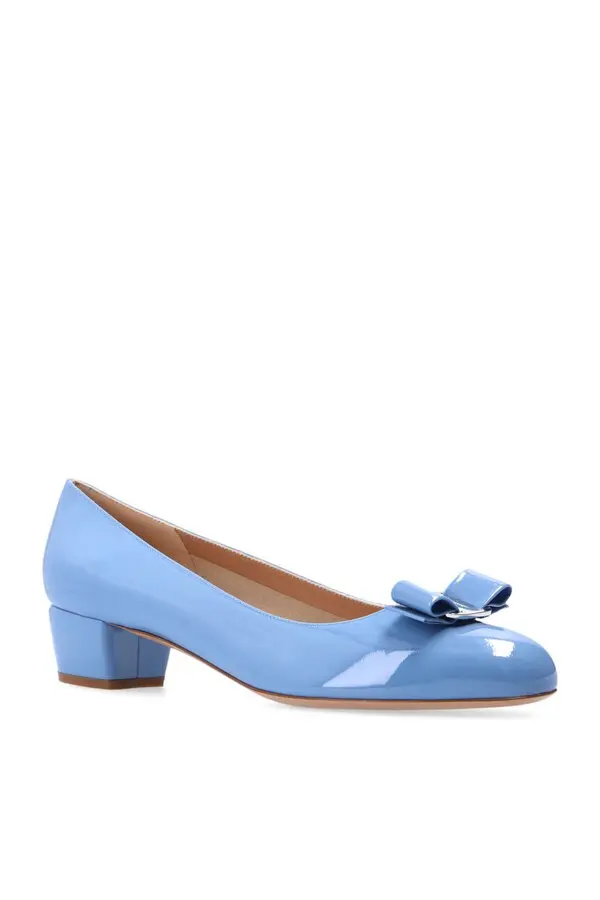FERRAGAMO Bow Detailing High Heel Pumps - Blue