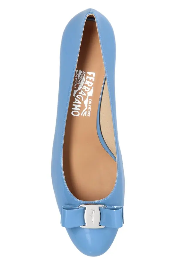 FERRAGAMO Bow Detailing High Heel Pumps - Blue