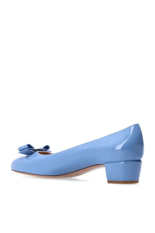 FERRAGAMO Bow Detailing High Heel Pumps - Blue