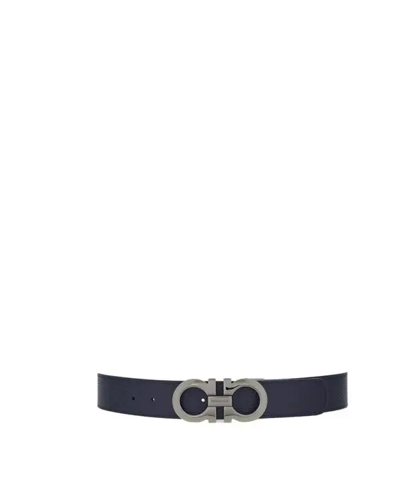 FERRAGAMO Gancini Double-sided Belt - Black