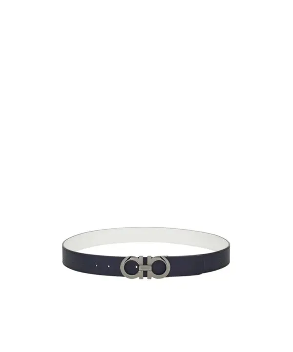 FERRAGAMO Gancini Double-sided Belt - Black
