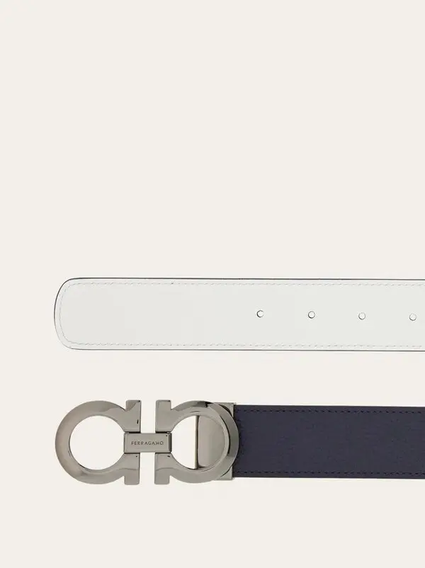 FERRAGAMO Gancini Double-sided Belt - Black