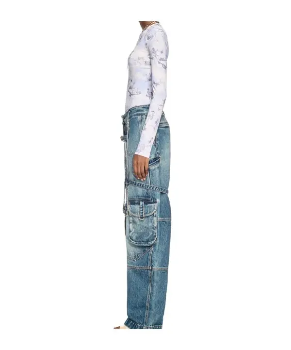 Off-White Fresco" Printed Long-sleeve Top
