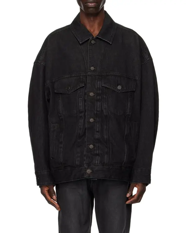 WOOYOUNGMI Wire Denim Jacket - Black