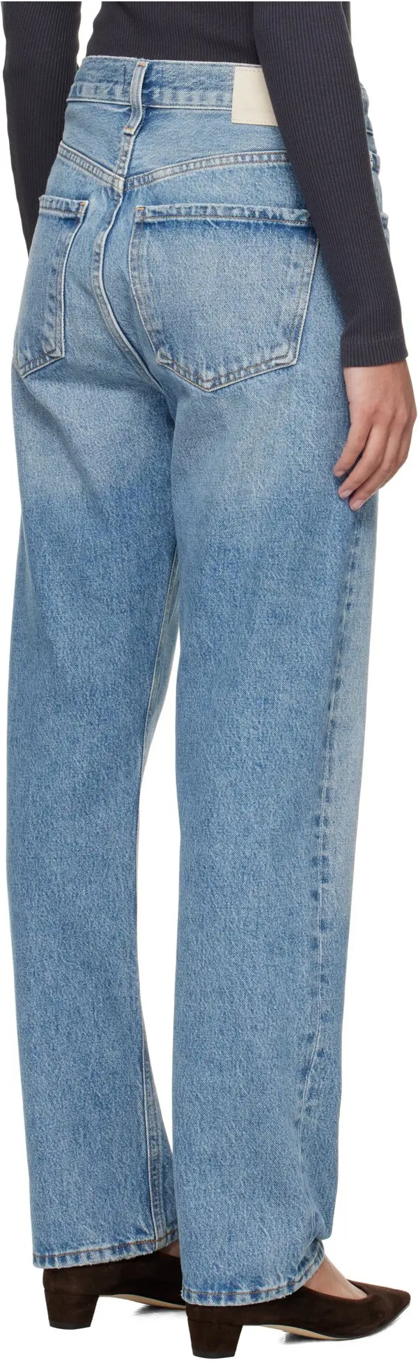 Citizens Of Humanity High Waist Straight Leg Jeans - Blue
