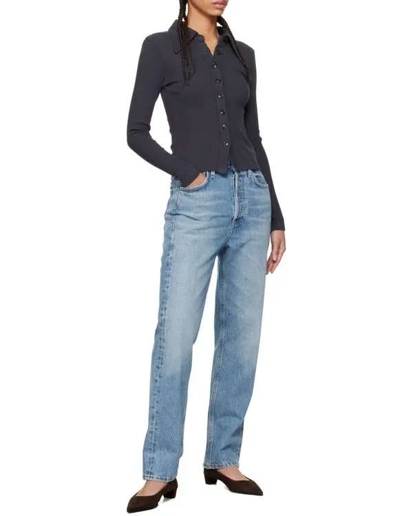 Citizens Of Humanity High Waist Straight Leg Jeans