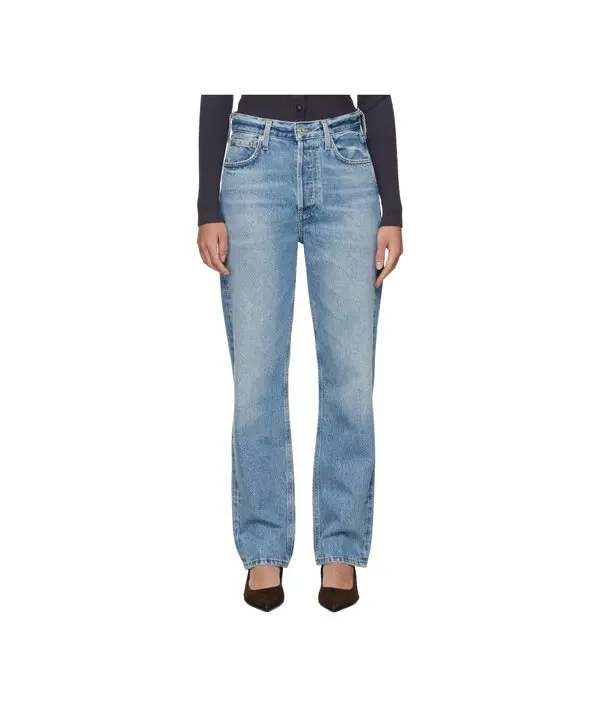 Citizens Of Humanity High Waist Straight Leg Jeans