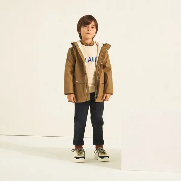 Bonpoint Raindrop Hooded Coat