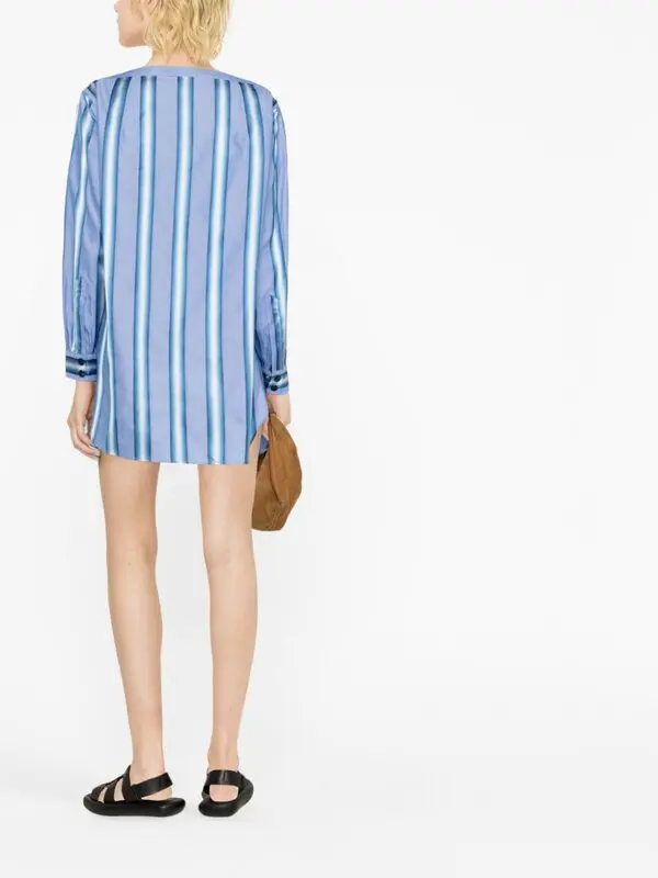 Etro Logo Embroidered Striped Button-up Shirt