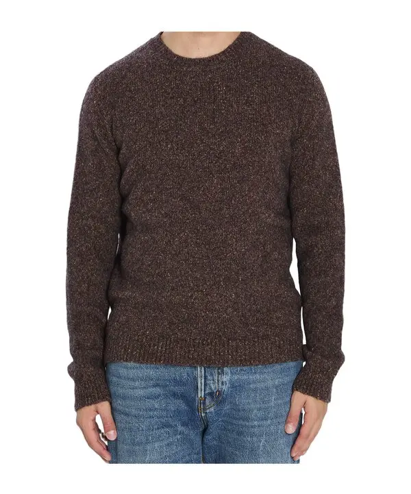 ROBERTO COLLINA Ribbed Crewneck Knitwear - Black