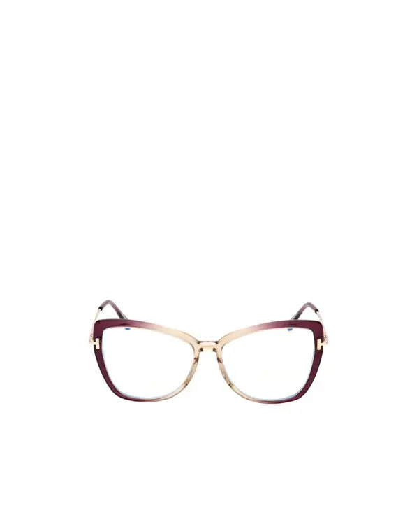 TOM FORD Butterfly Frame Eyeglasses - Nude