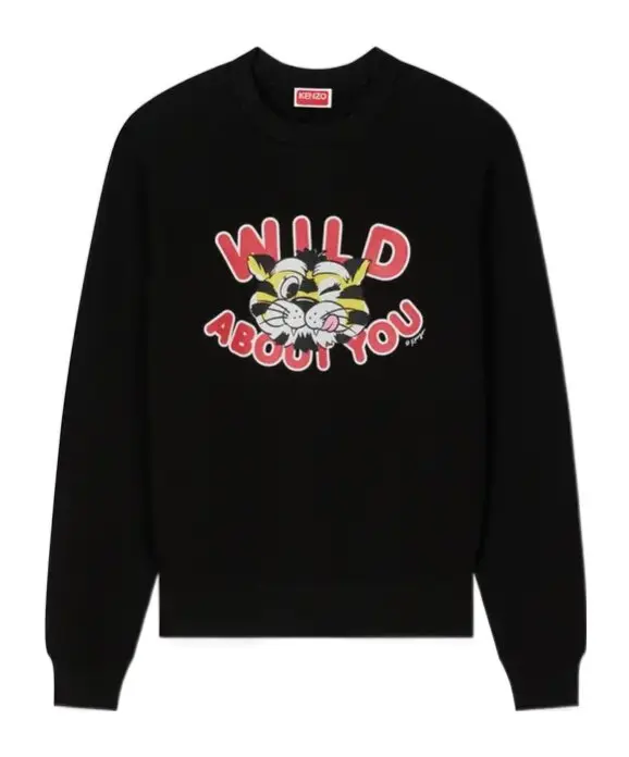 Kenzo Wild Tiger Printed Crewneck Sweatshirt