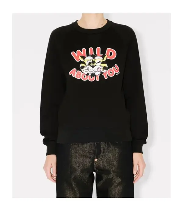 Kenzo Wild Tiger Printed Crewneck Sweatshirt