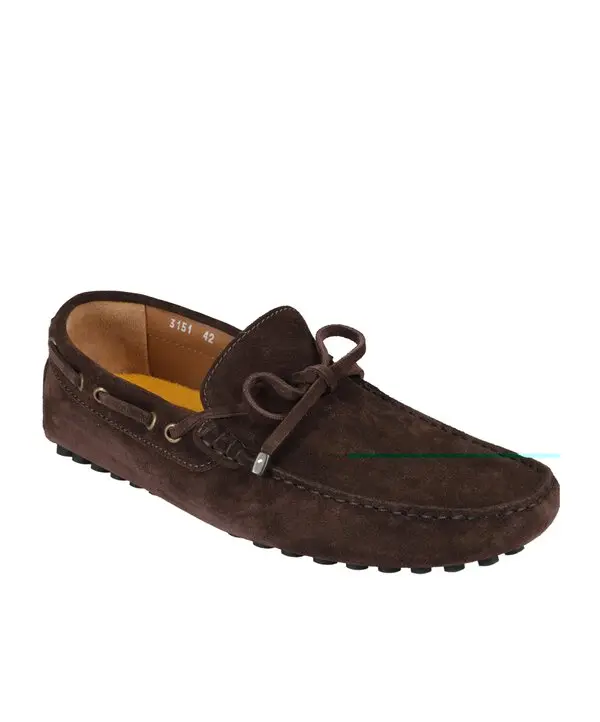 DOUCAL'S Suede Slip-on Loafers