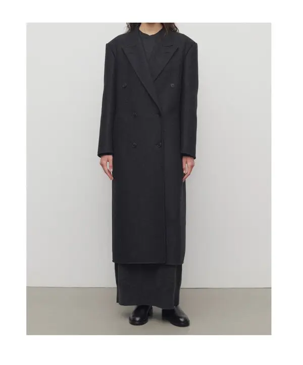 THE ROW Hariet Double-breasted Mid-length Coat