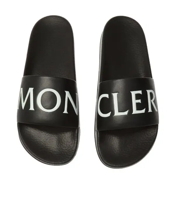 Moncler Logo Embossed Slides