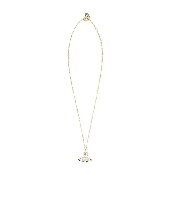 VIVIENNE WESTWOOD Agnatha Bas Relief Pendant Necklace - Gold / White