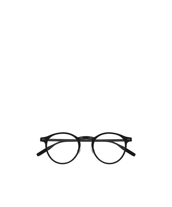 Montblanc Eyewear Round Frame Glasses - Black