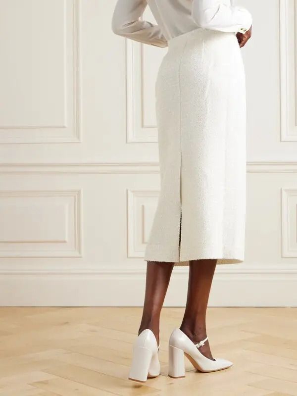 Alessandra Rich Slit Midi Skirt