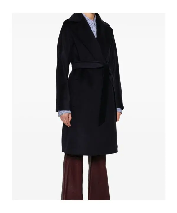 Max Mara Long Sleeved Coat - Blue