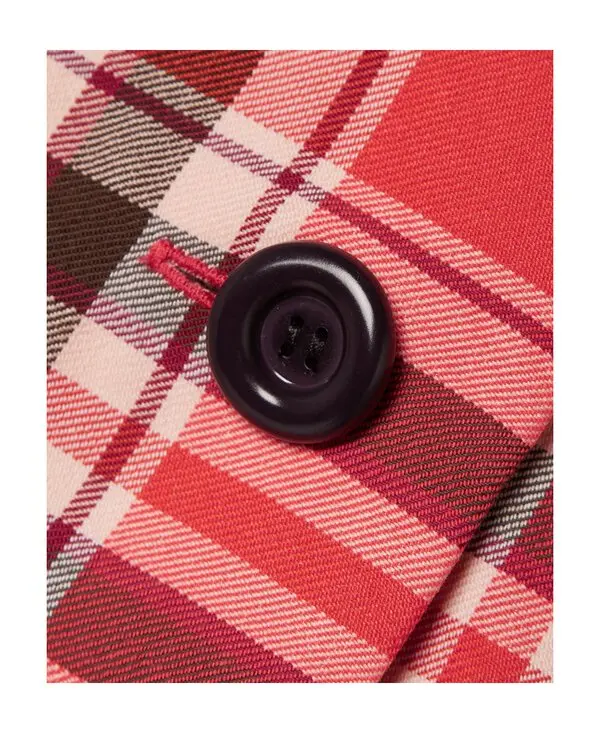 Acne Studios Plaid Twill Miniskirt