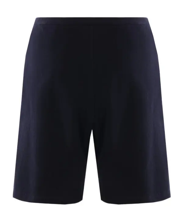 Miu Miu Logo Embroidered Relaxed Fit Shorts